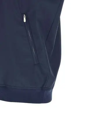 Brunello Cucinelli Nylon Vest With Logo Embroidery - Blue