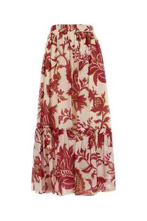 Etro Printed Cotton Skirt - Multicolor