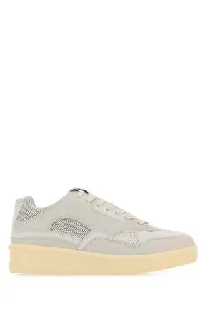 JIL SANDER Canvas And Rubber Basket Sneakers - Gray