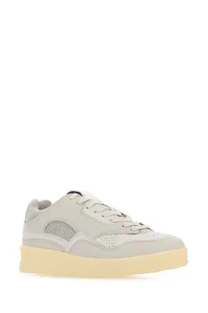 JIL SANDER Canvas And Rubber Basket Sneakers - Gray