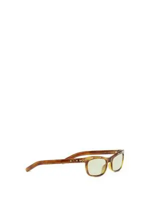 Valentino Garavani Rectangular Acetate Sunglasses With Crystal And Enamel Embellishments
