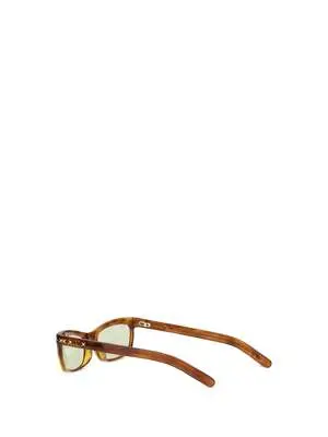 Valentino Garavani Rectangular Acetate Sunglasses With Crystal And Enamel Embellishments