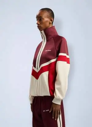 Palm Angels Anorak Track Jacket With Logo Embroidery - Multicolor