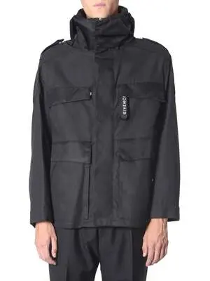 Givenchy Zip-up Windbreaker Jacket - Black