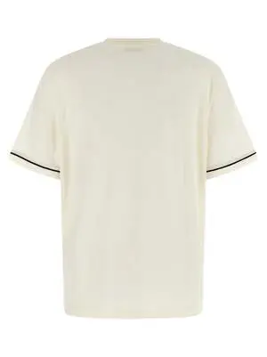 FERRAGAMO Gancini Cotton-cashmere T-shirt - Cream
