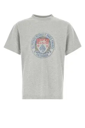 Balenciaga Balenciaga Men Grey Cotton T-Shirt Gray