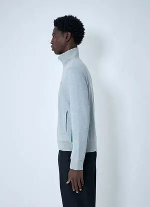 Gucci Logo Motif Zip-up Sweatshirt With Web Trim