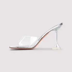 Amina Muaddi Lupita Glass Slipper Pumps