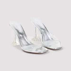 Amina Muaddi Lupita Glass Slipper Pumps