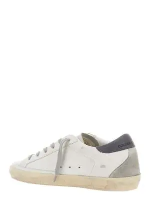 GOLDEN GOOSE Low Top Sneakers With Vintage Leather Star Patch - White