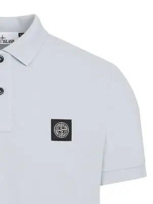Stone Island Logo Cotton Polo Shirt - Multicolor