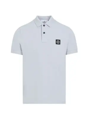Stone Island Logo Cotton Polo Shirt - Multicolor