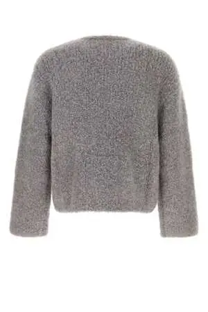 Séfr Jermaine Fuzzy Boucle Sweater - Gray