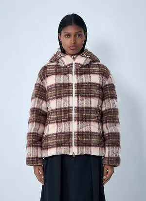 Moncler Cervi Short Down Jacket - Brown