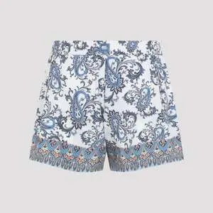 Etro Roma Paisley Print Swim Shorts - Blue