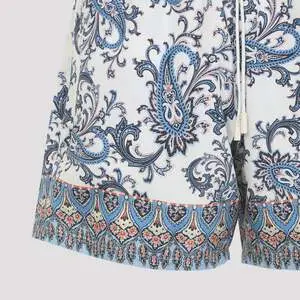 Etro Roma Paisley Print Swim Shorts - Blue
