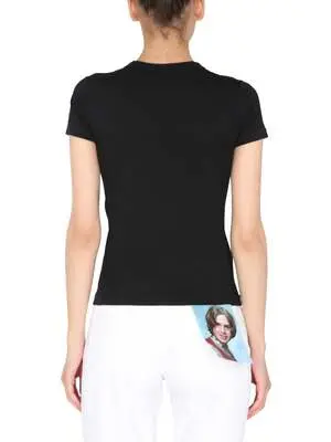 Raf Simons Crew Neck T-shirt With Graphic Print