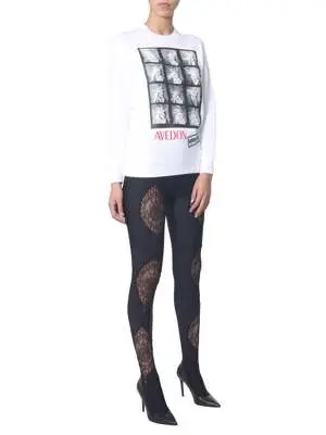 Versace Crewneck Sweatshirt With Graphic Print - White