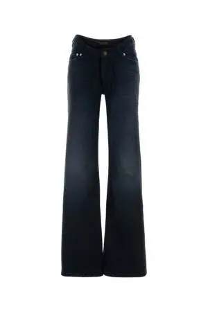Balenciaga Navy Denim Jeans - Blue