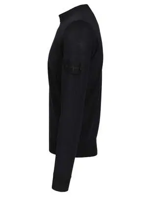 Stone Island Crew Neck Sweater In Pure Lightweight Wool - Blue