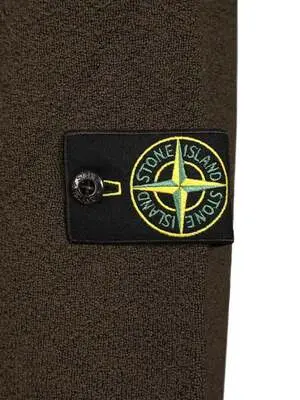 Stone Island Crew Neck Sweater In Pure Lightweight Wool - Gray