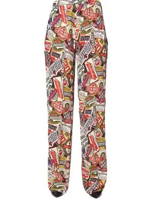 DSQUARED2 DSQUARED2 Wide Leg Printed Trousers