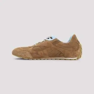Bottega Veneta Flash Orbit Suede Leather Sneakers - Brown