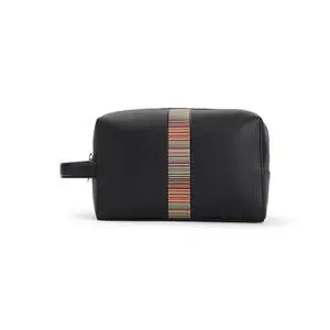 Paul Smith Signature Stripe Webbing Wash Bag - Black