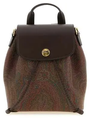 Etro Logo Backpacks
