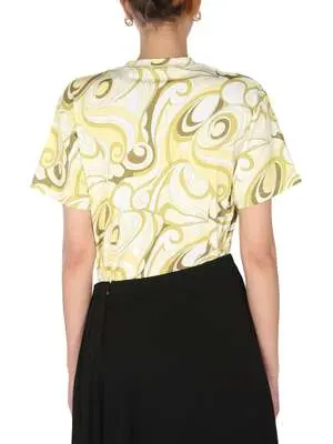 Raf Simons Crew Neck Printed T-shirt - Yellow