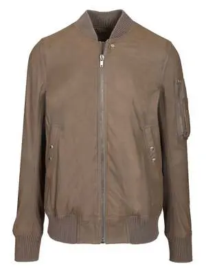 RICK OWENS RICK OWENS Lambskin Aviator Leather Jacket
