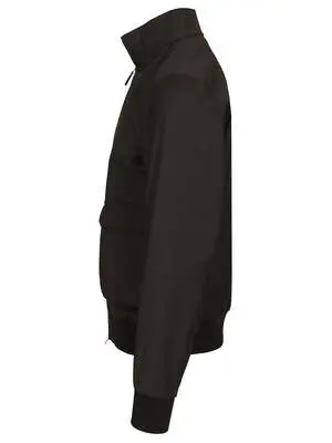 Herno Pure Wool Bomber Jacket With High Neck And Flap Pockets - Brown