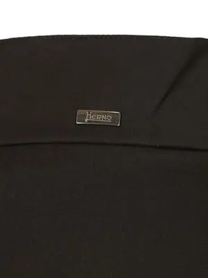 Herno Pure Wool Bomber Jacket With High Neck And Flap Pockets - Brown