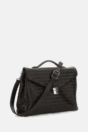 Bottega Veneta Woven Leather Briefcase Bag - Multicolor