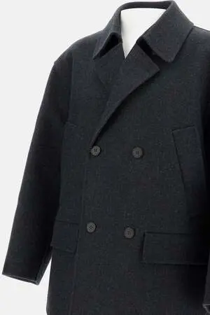 Fendi Double-breasted Peak Lapel Wool Jacket