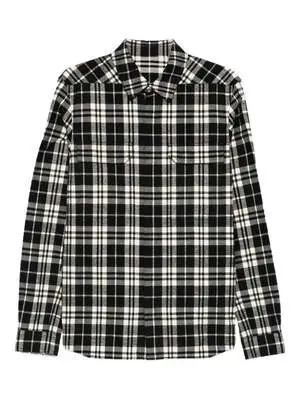 Rick Owens Temple Checked Cotton Shirt