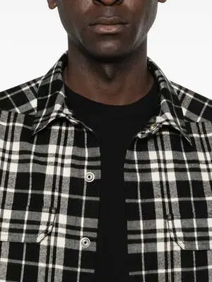 Rick Owens Temple Checked Cotton Shirt
