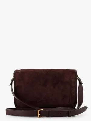 Valentino Garavani Suede Crossbody Bag With Vlogo Detail - Multicolor