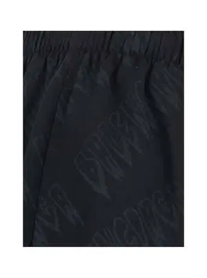 Balenciaga High-waisted Monogrammed Viscose Shorts