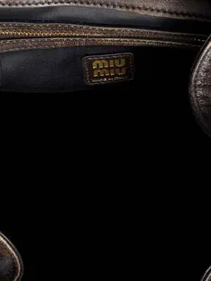 Miu Miu Distressed Leather Backpack