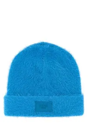 Fendi Light Nylon Beanie Hat - Blue