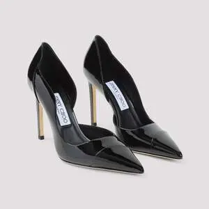 JIMMY CHOO Brigitte 100 Patent Leather Pumps - Black