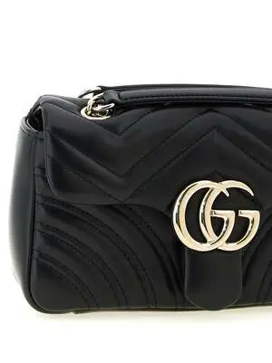 Gucci Gg Marmont Small Shoulder Bag - Black