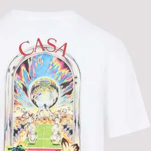 Casablanca Orchid Court T-shirt - White