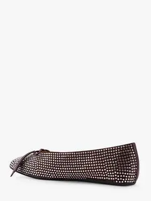 Attico Kali Rhinestone Ballerinas - Brown