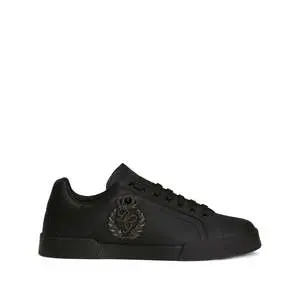 Dolce & Gabbana Low-top Sneakers With Logo Appliqu