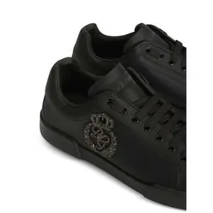 Dolce & Gabbana Low-top Sneakers With Logo Appliqu