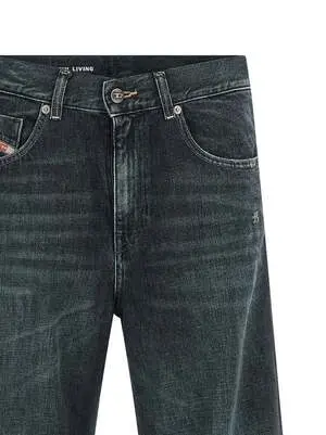 DIESEL® D-akemi Cotton Denim Jeans - Blue