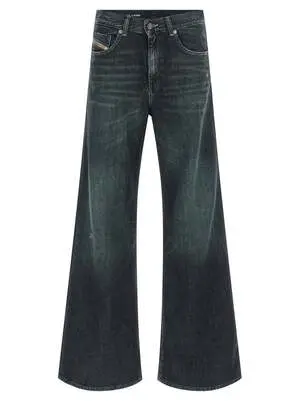 DIESEL® D-akemi Cotton Denim Jeans - Blue