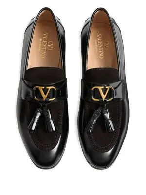 Valentino Garavani Tassel Detail Leather Loafers - Multicolor